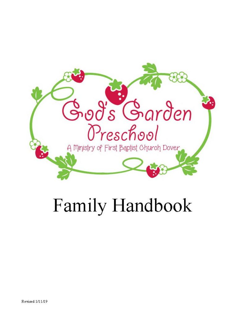 Family Handbook – God's Garden Preschool